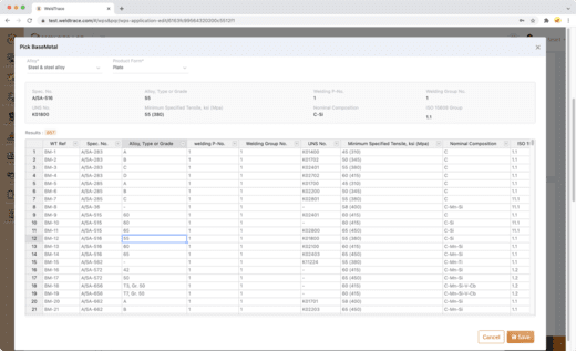 Creating welding procedures with WeldTrace